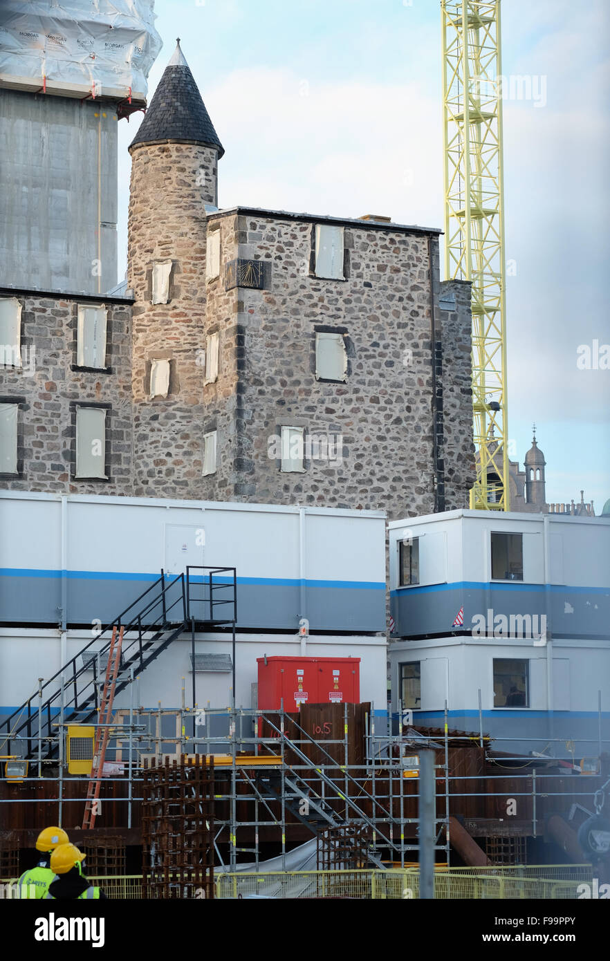 Marischal Square development surrounding historic Provost Skene's House ...