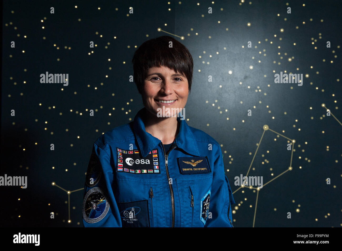 Edinburgh, UK. 15th December, 2015. ESA Italian astronaut Samantha ...