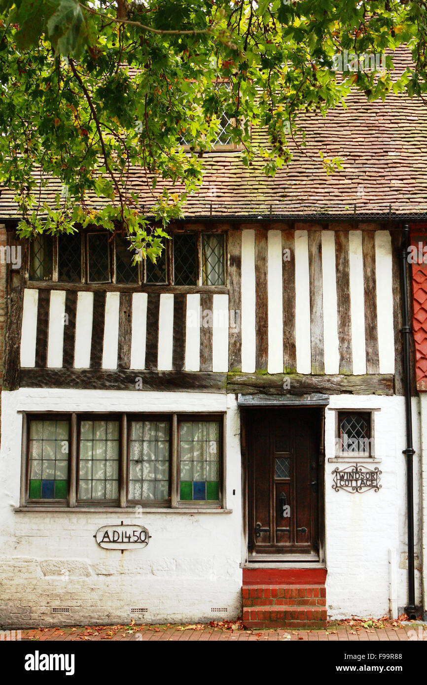 An old Tudor house on East Grinstead High Street in East Sussex ...