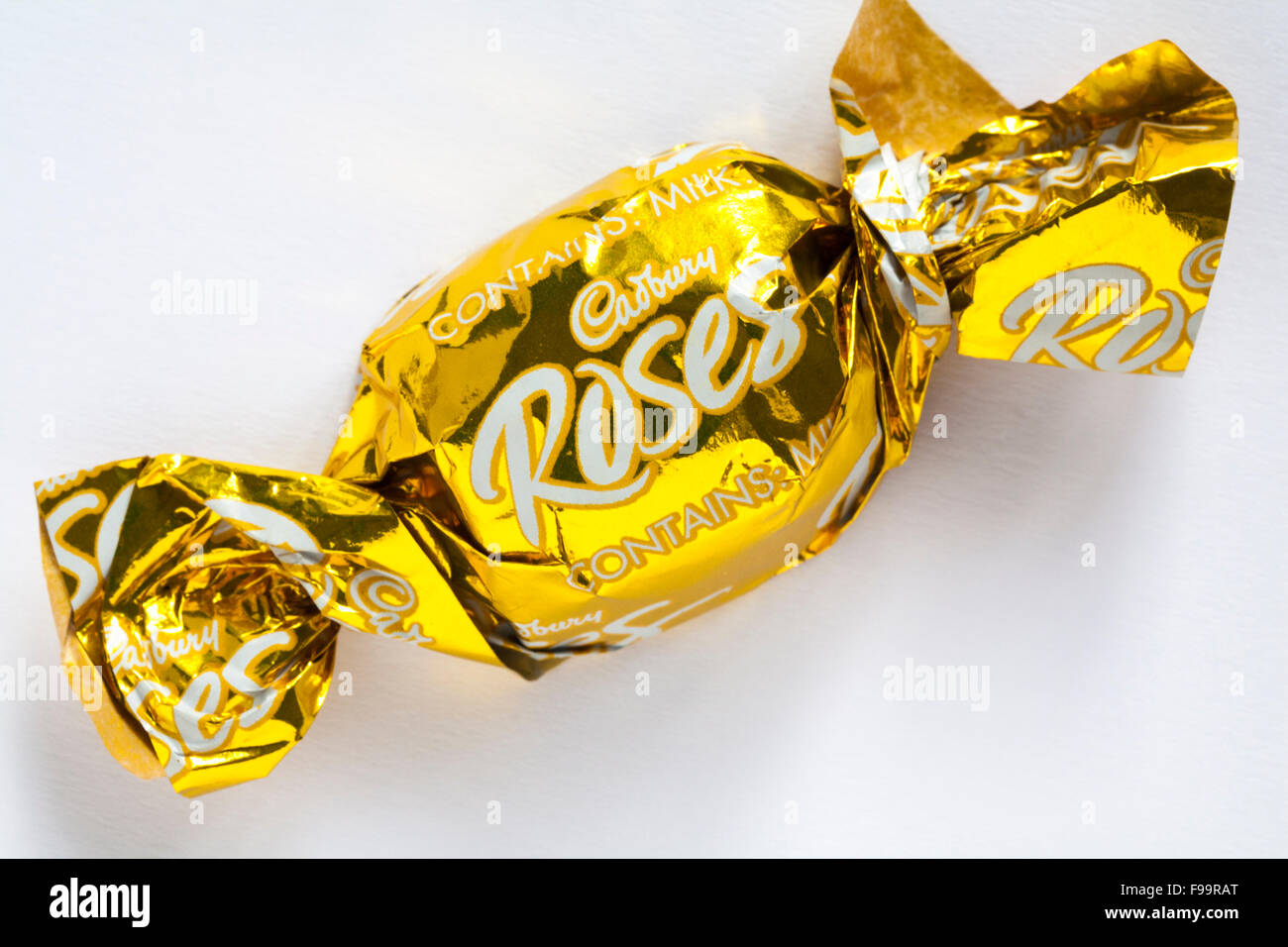 Cadbury Roses Golden Barrel chocolate isolated on white background ...