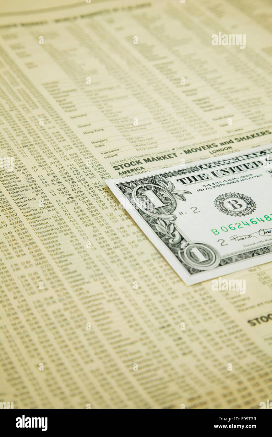 News paper stock market hi-res stock photography and images - Alamy