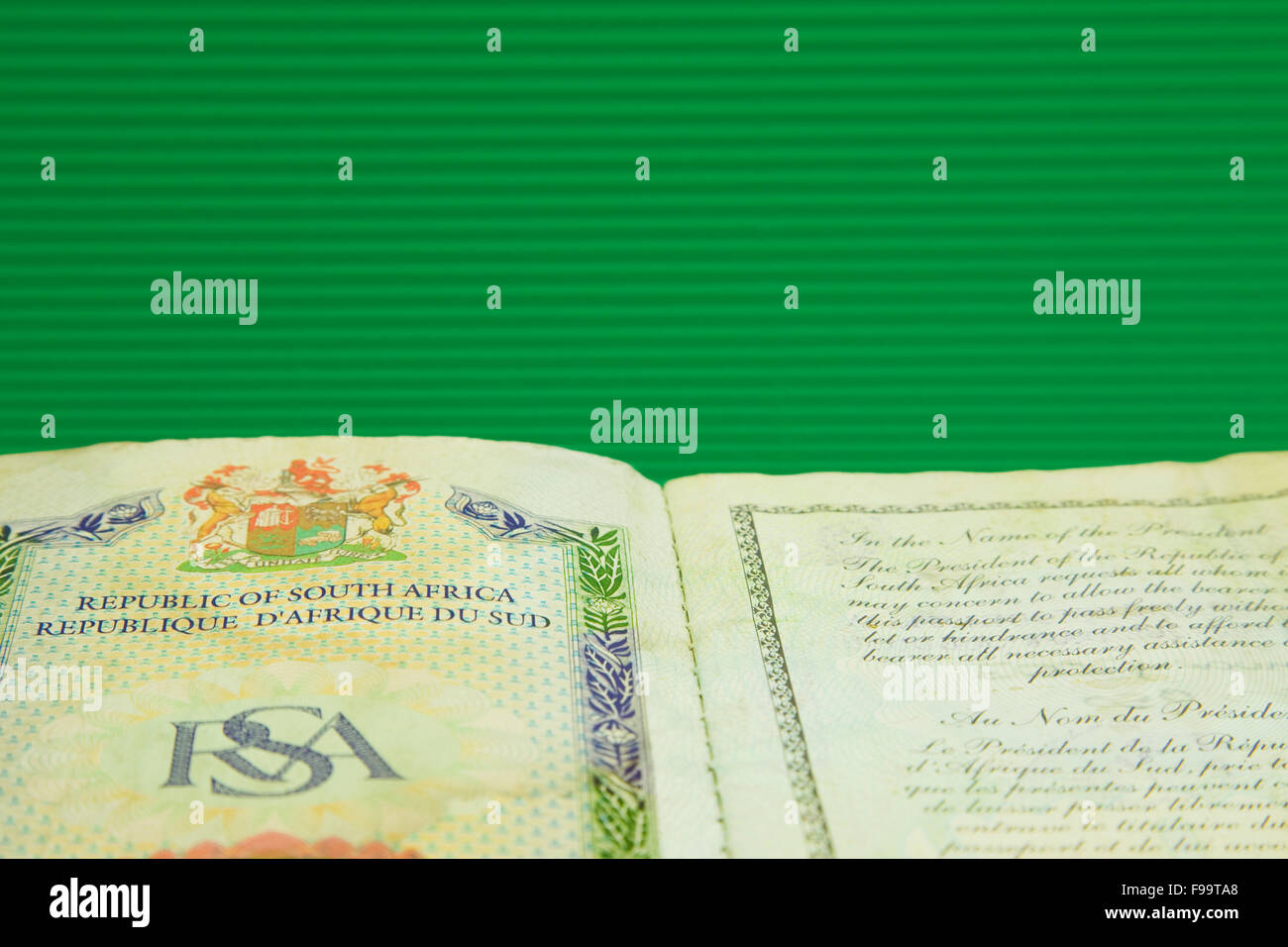 South Africa Passport High Resolution Stock Photography and Images - Alamy