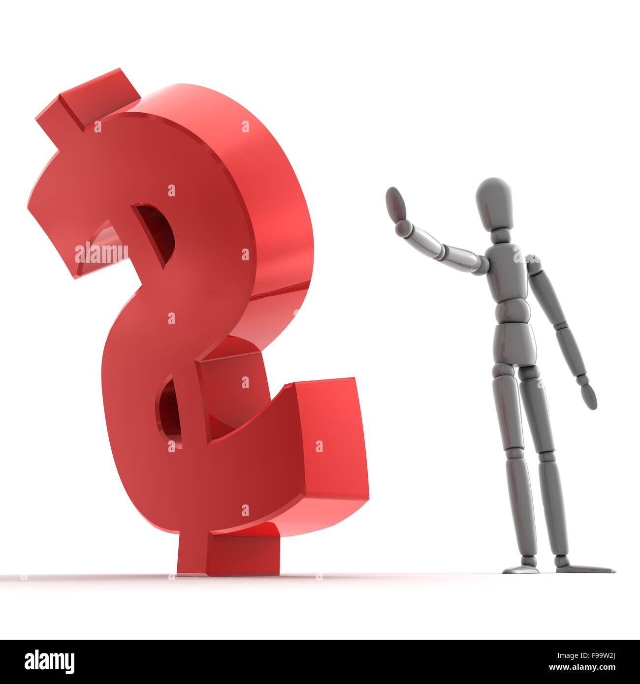 Red Dollar Bill Sign