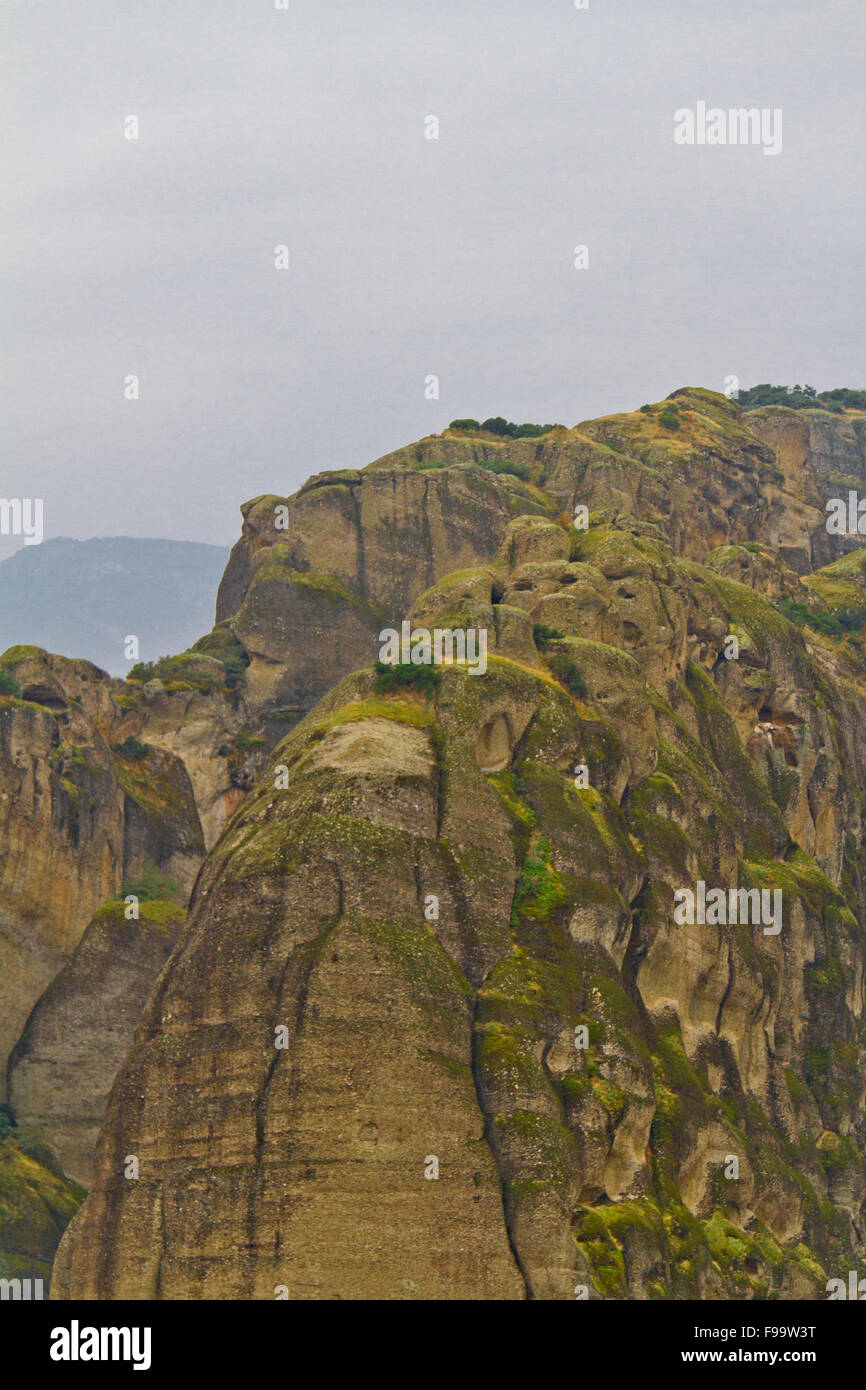 Meteora cliffs and monasteries Stock Photo - Alamy