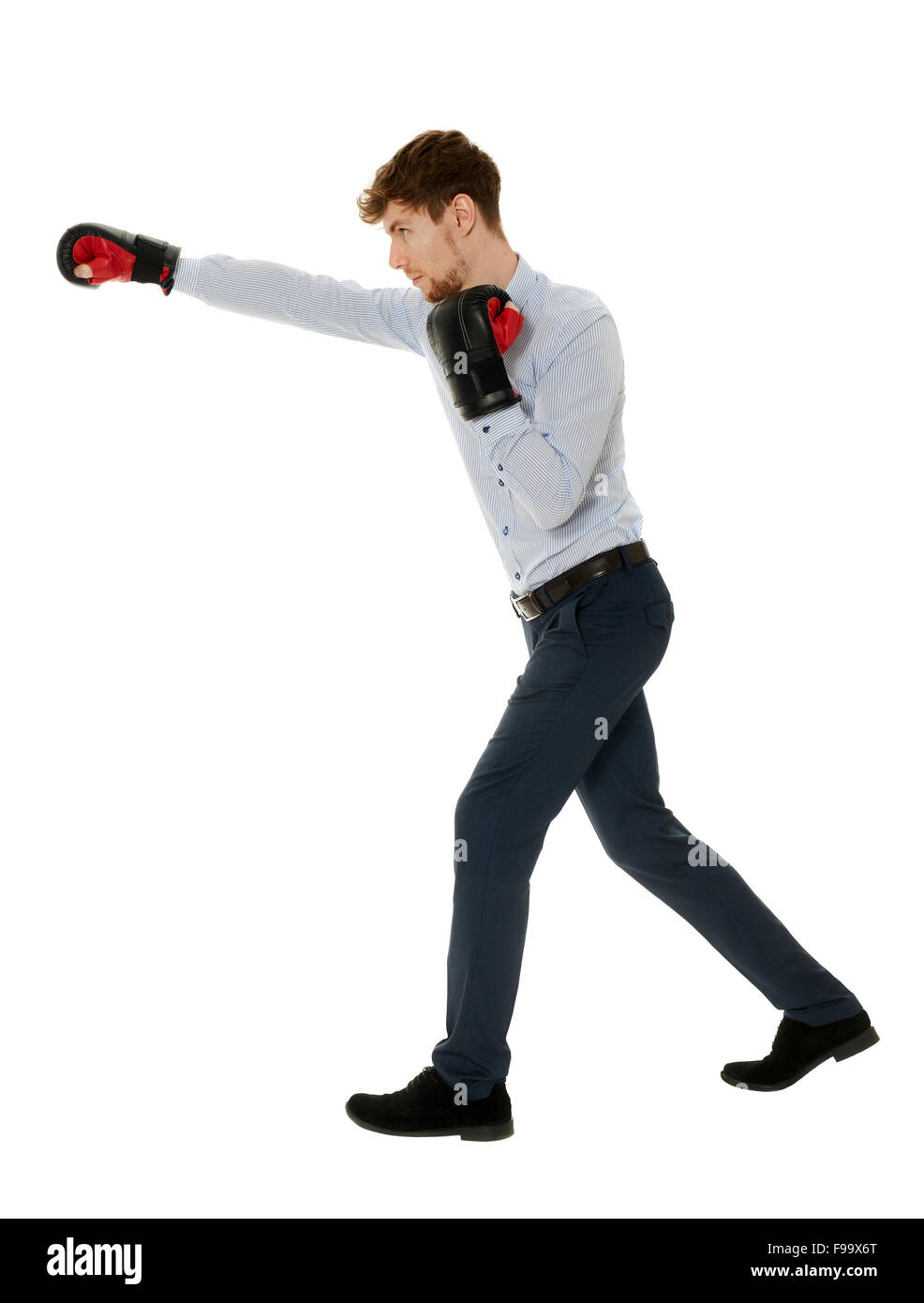 Full length action punching punch hi-res stock photography and images ...