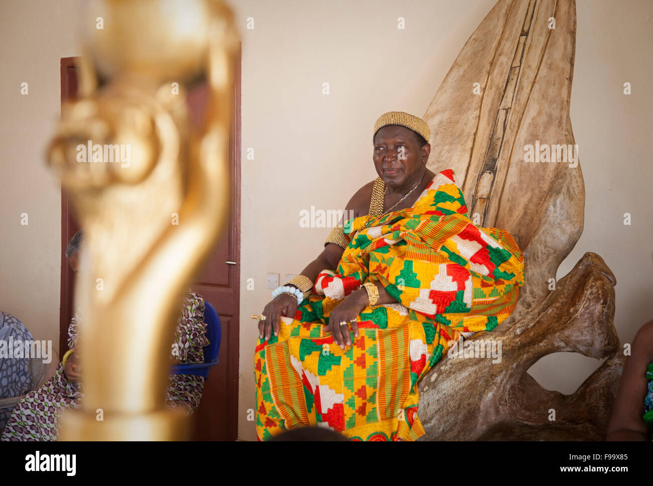 Awoulae Tanoe Amon, king of N'zima Kotoko. Ivory Coast Stock Photo - Alamy