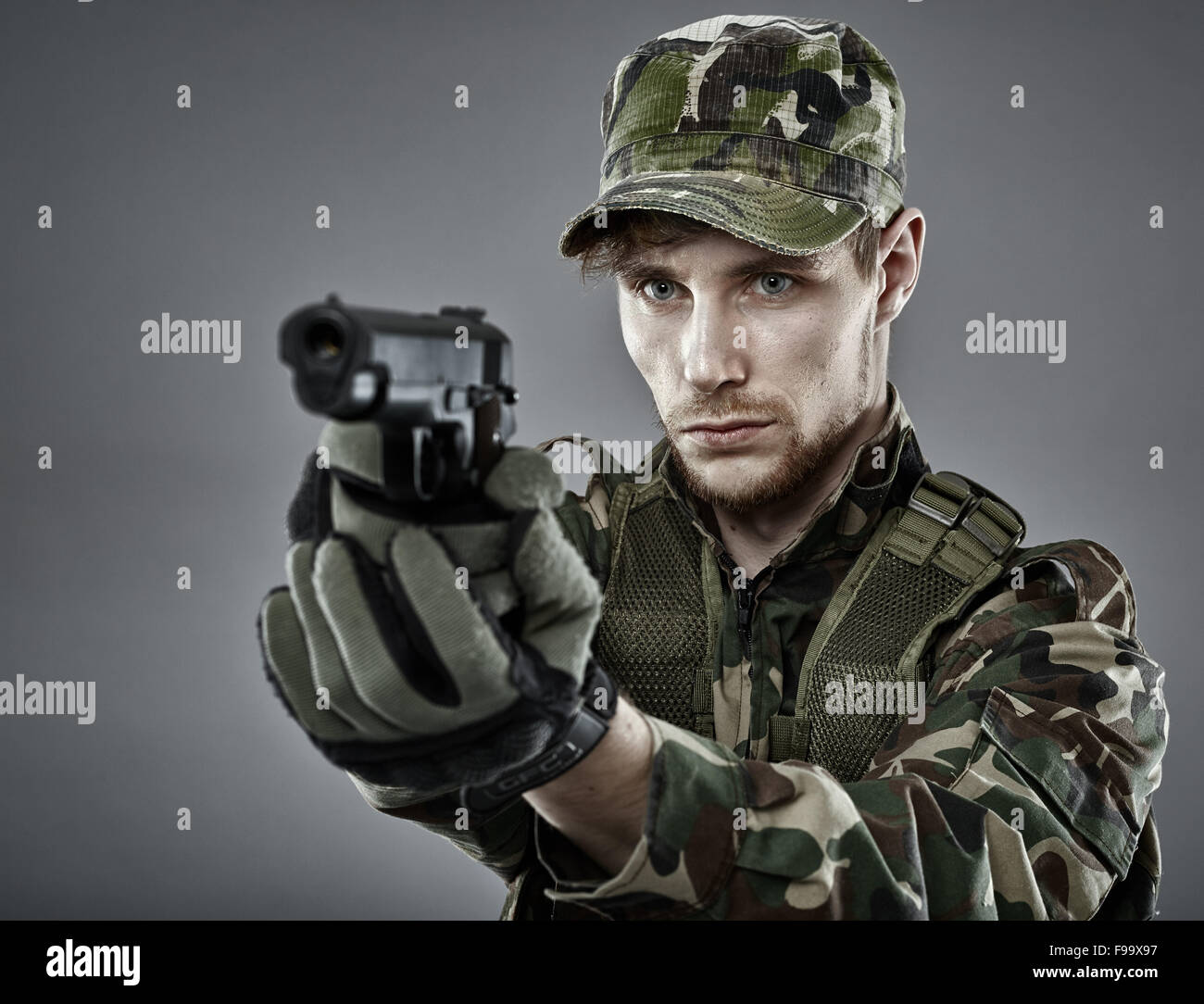 Army Man With Gun