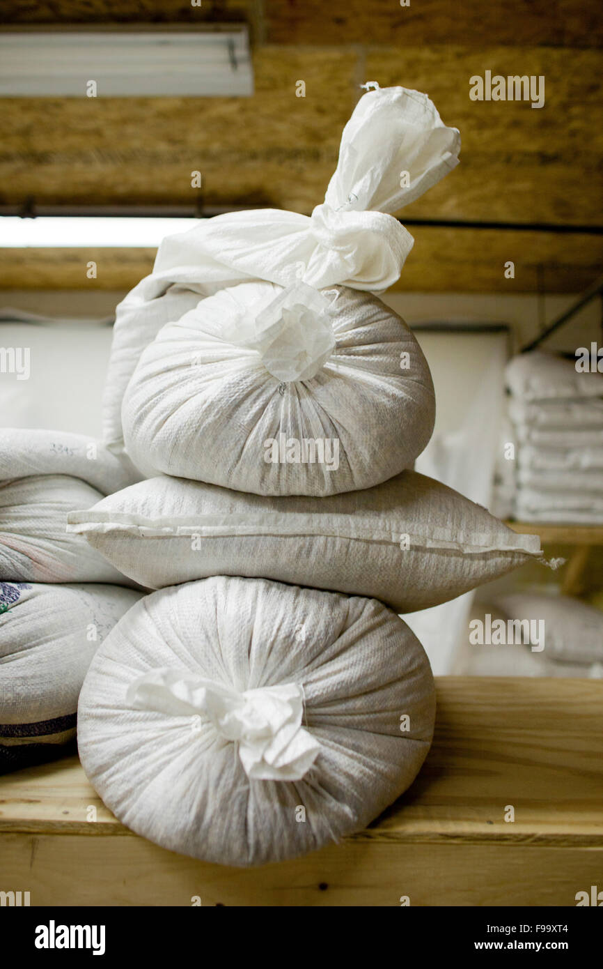 Seed bags in warehouse Stock Photo - Alamy