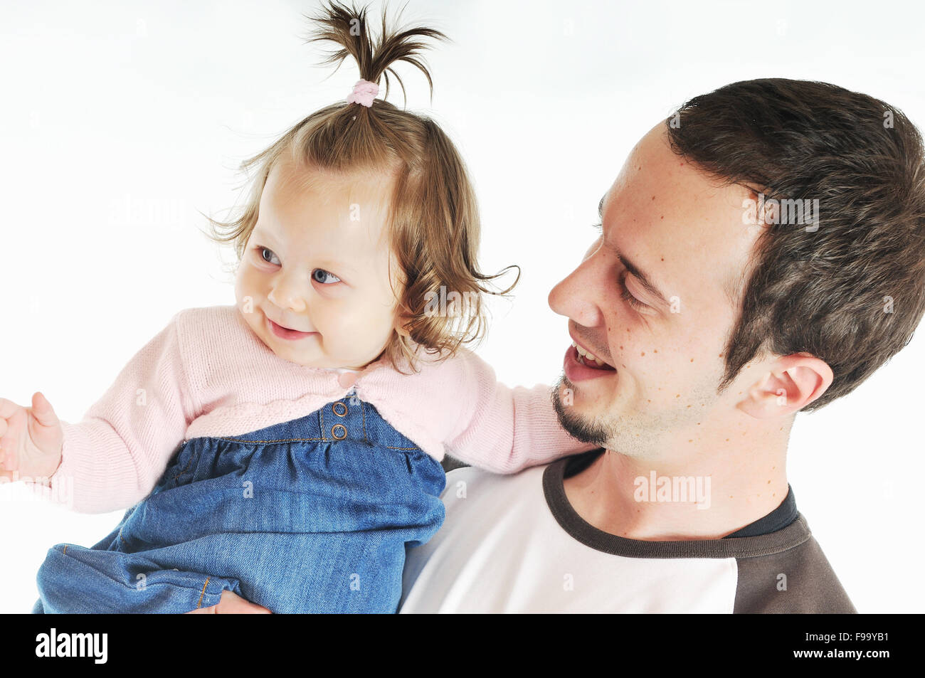 young male man parent play with beautiful little baby Stock Photo - Alamy