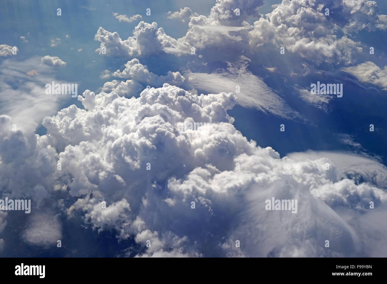 beautiful clouds view from the window of an airplane Stock Photo - Alamy