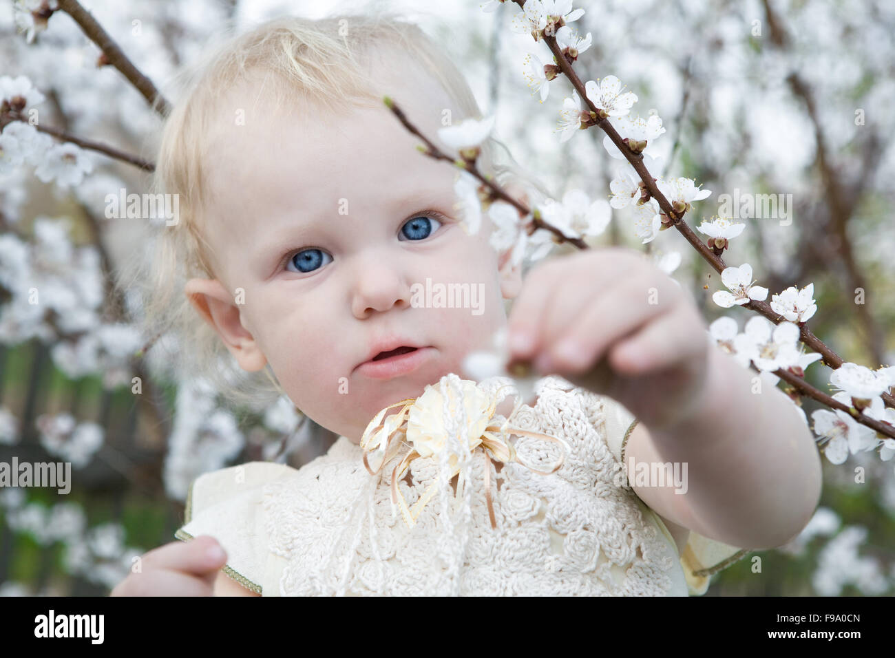 child in spring Stock Photo - Alamy