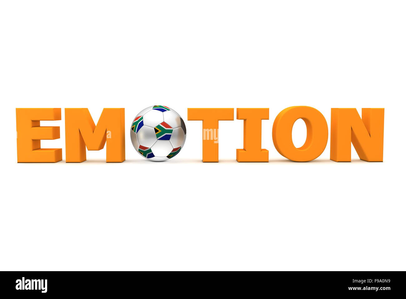 Football Emotion South Africa - Orange Stock Photo - Alamy