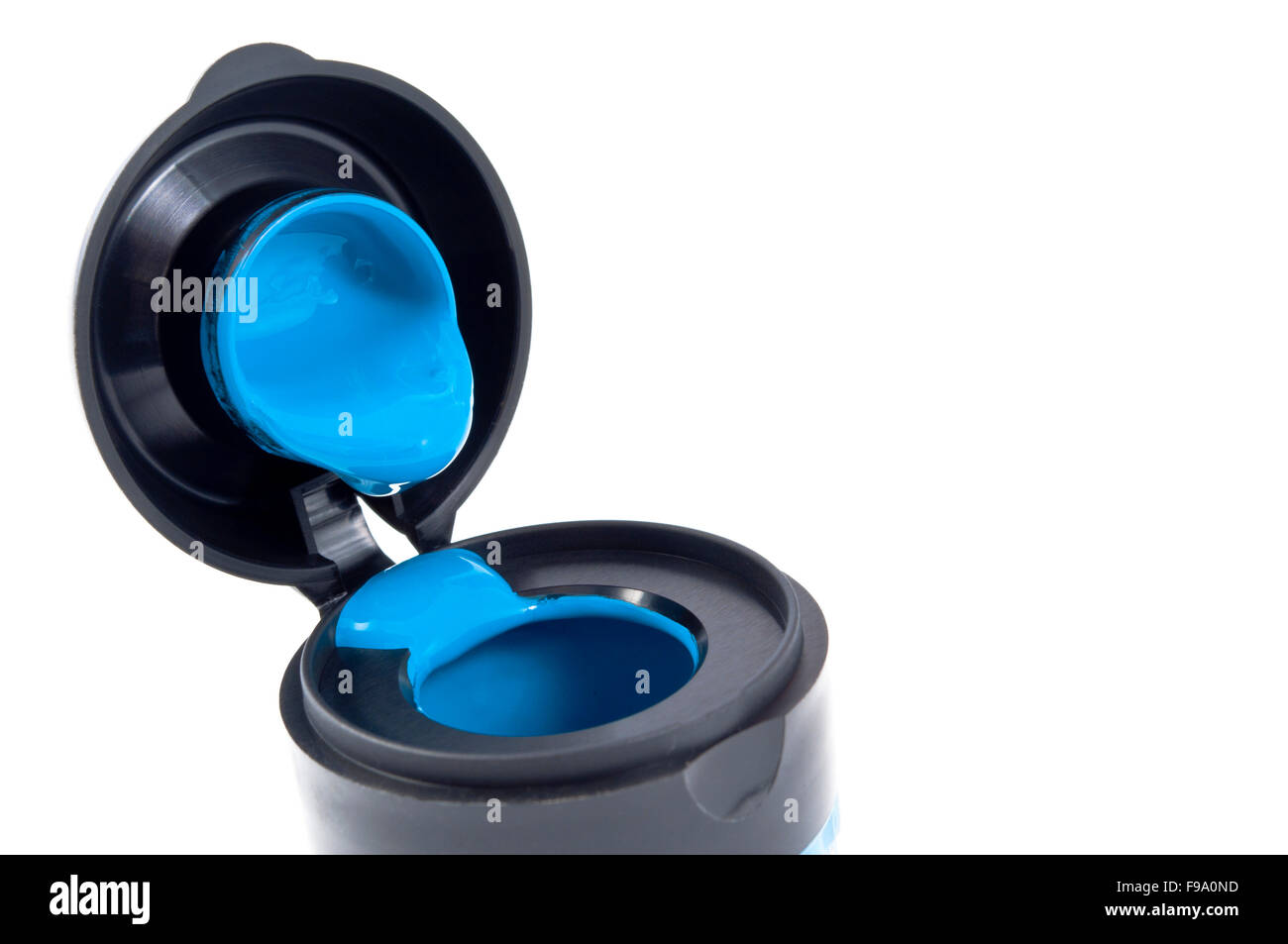 Blue color little paint Stock Photo - Alamy