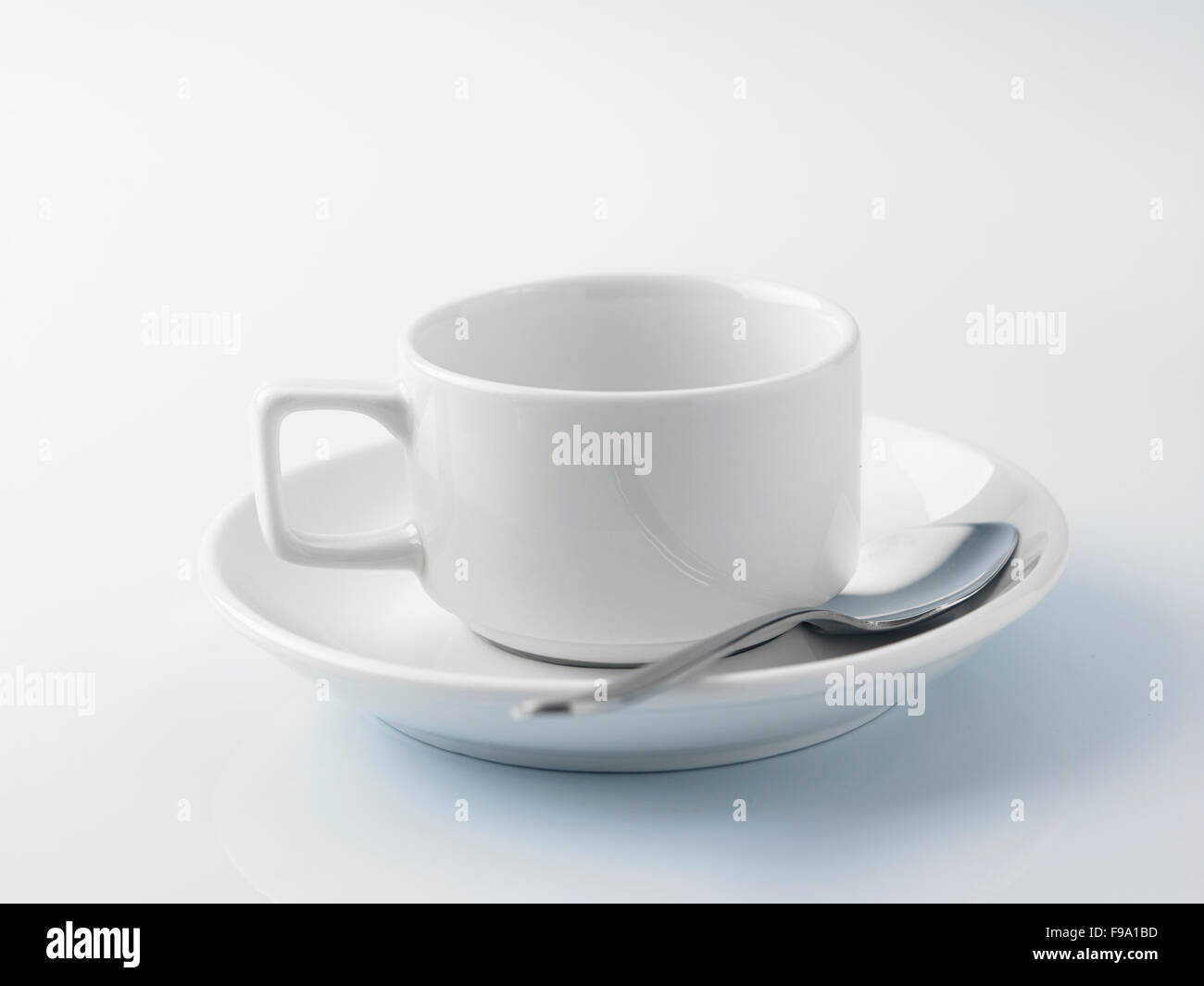 empty coffee cup on the white background Stock Photo - Alamy