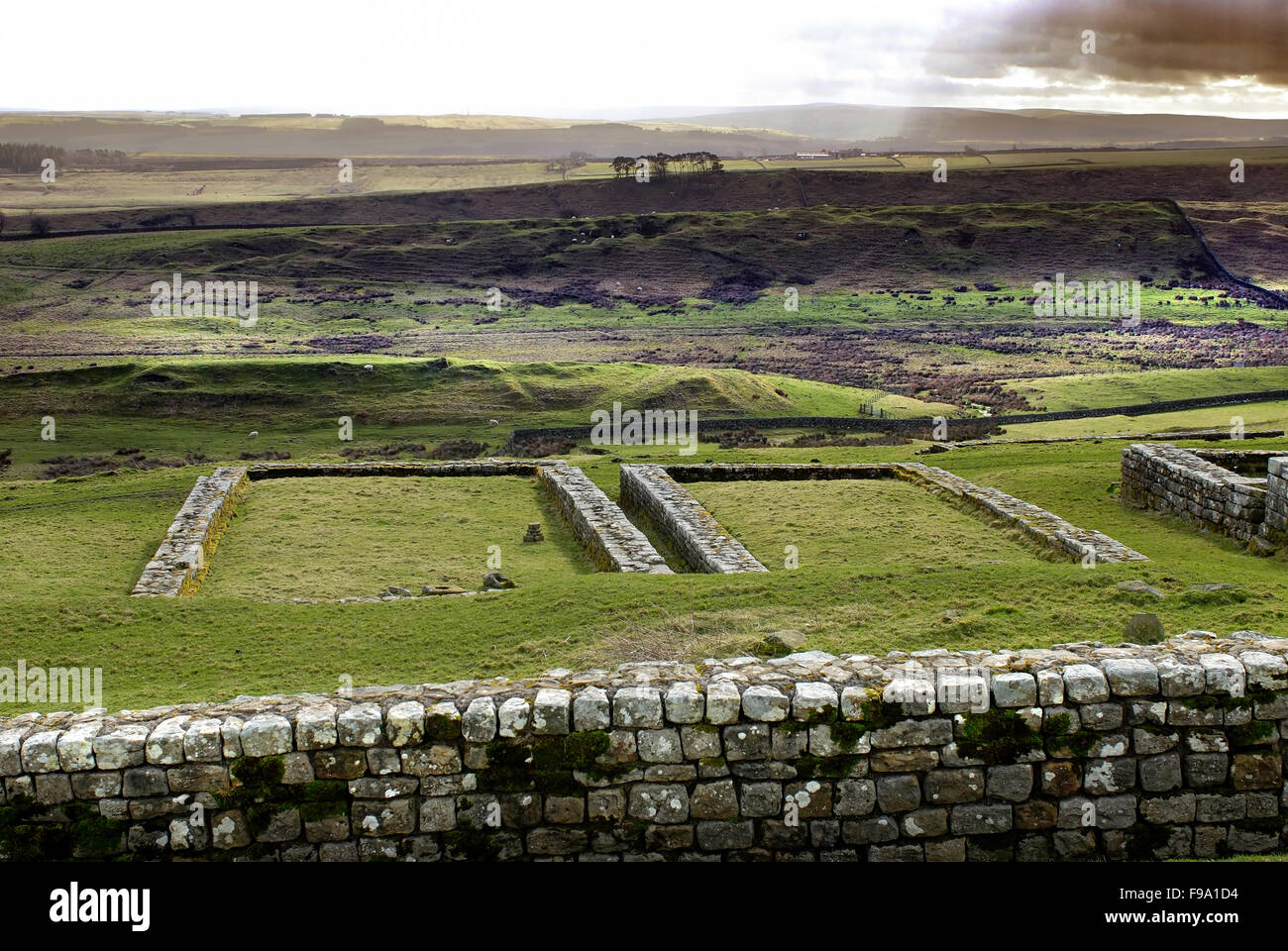 housteads roman fort, Northumberland Stock Photo - Alamy