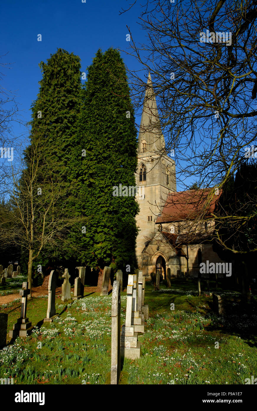 Mitford Church, Northumberland Stock Photo - Alamy