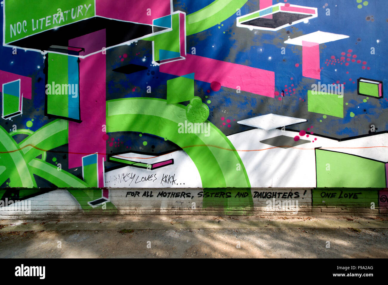 Art work graffiti with shadows Stock Photo - Alamy