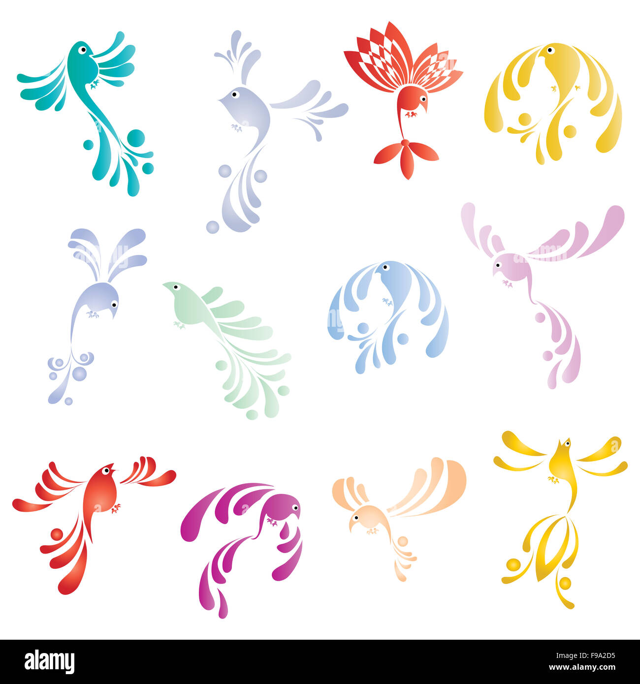 Editable birds Cut Out Stock Images & Pictures - Alamy