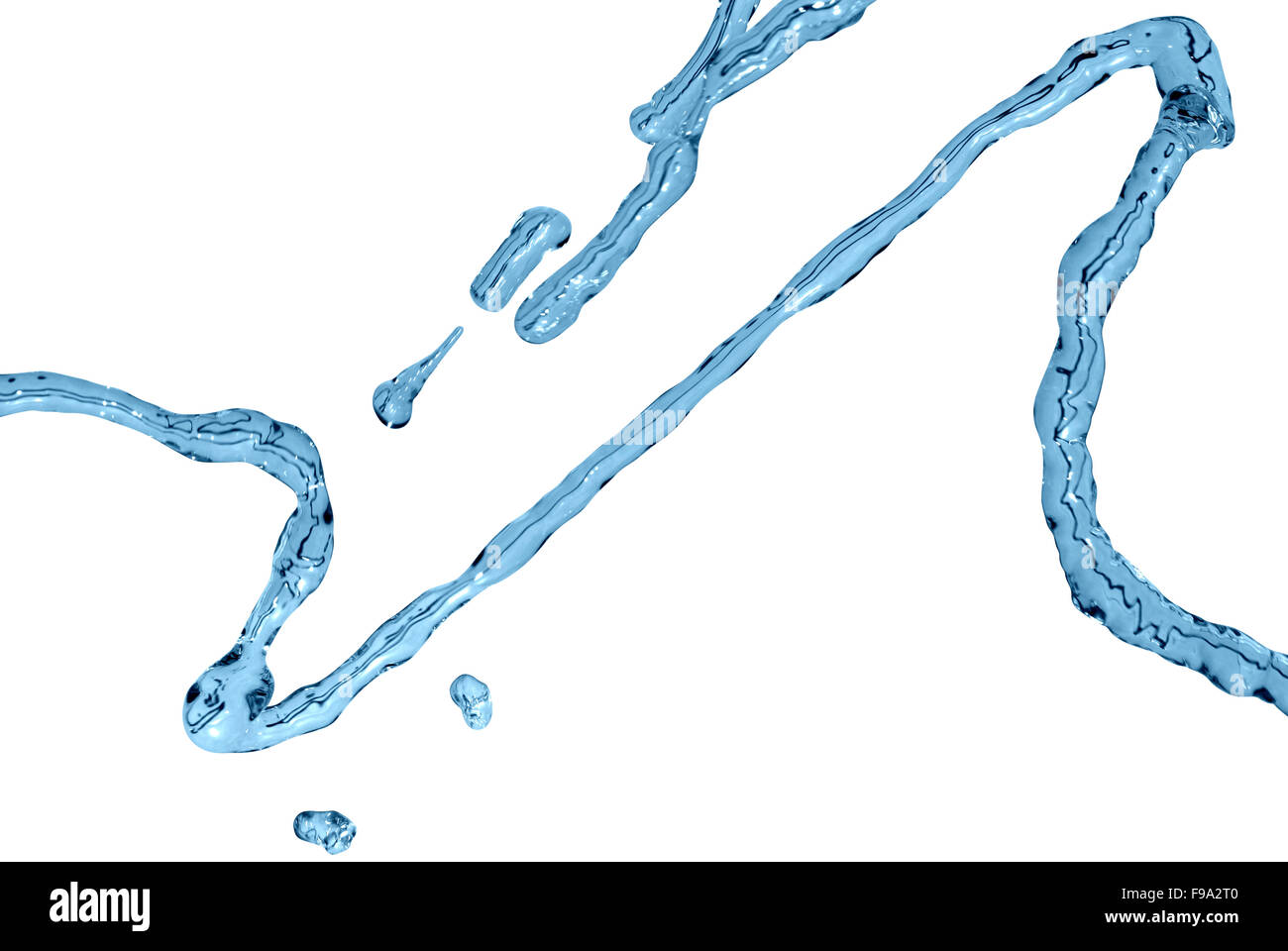 Flowing with the current Cut Out Stock Images & Pictures - Alamy