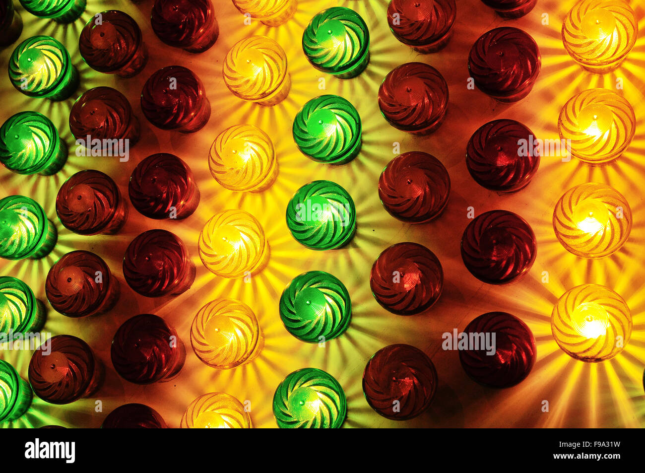 light show background in luna park Stock Photo - Alamy