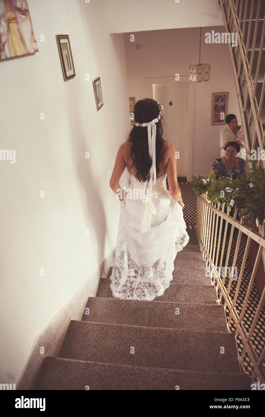 Bride is getting ready for her wedding day Stock Photo - Alamy