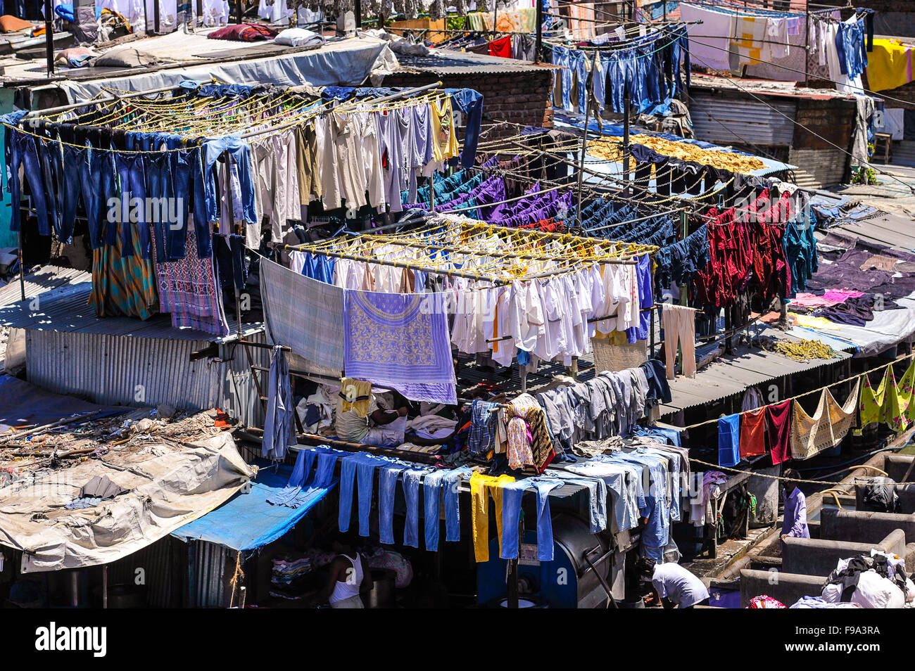 India Mumbai Bombay Dhobhi Ghat The city’s open air laundry near ...