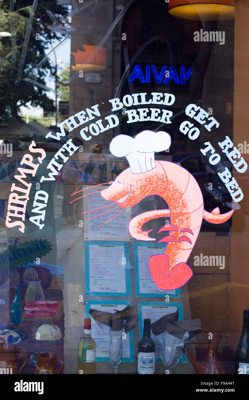 Restaurant window sticker hi-res stock photography and images - Alamy