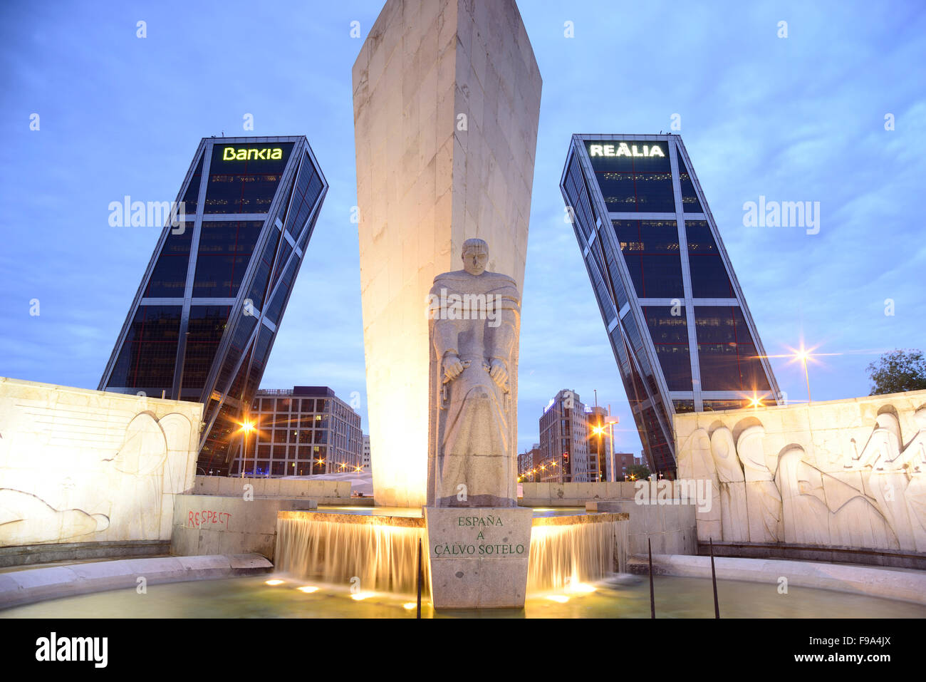 Plaza Castilla or Castilla square in Madrid, Spain Stock Photo - Alamy