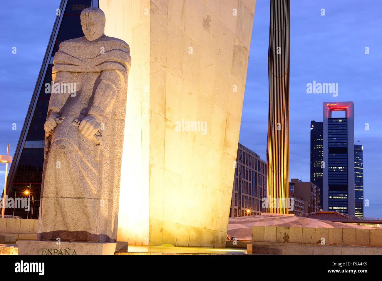 Plaza Castilla or Castilla square in Madrid, Spain Stock Photo - Alamy
