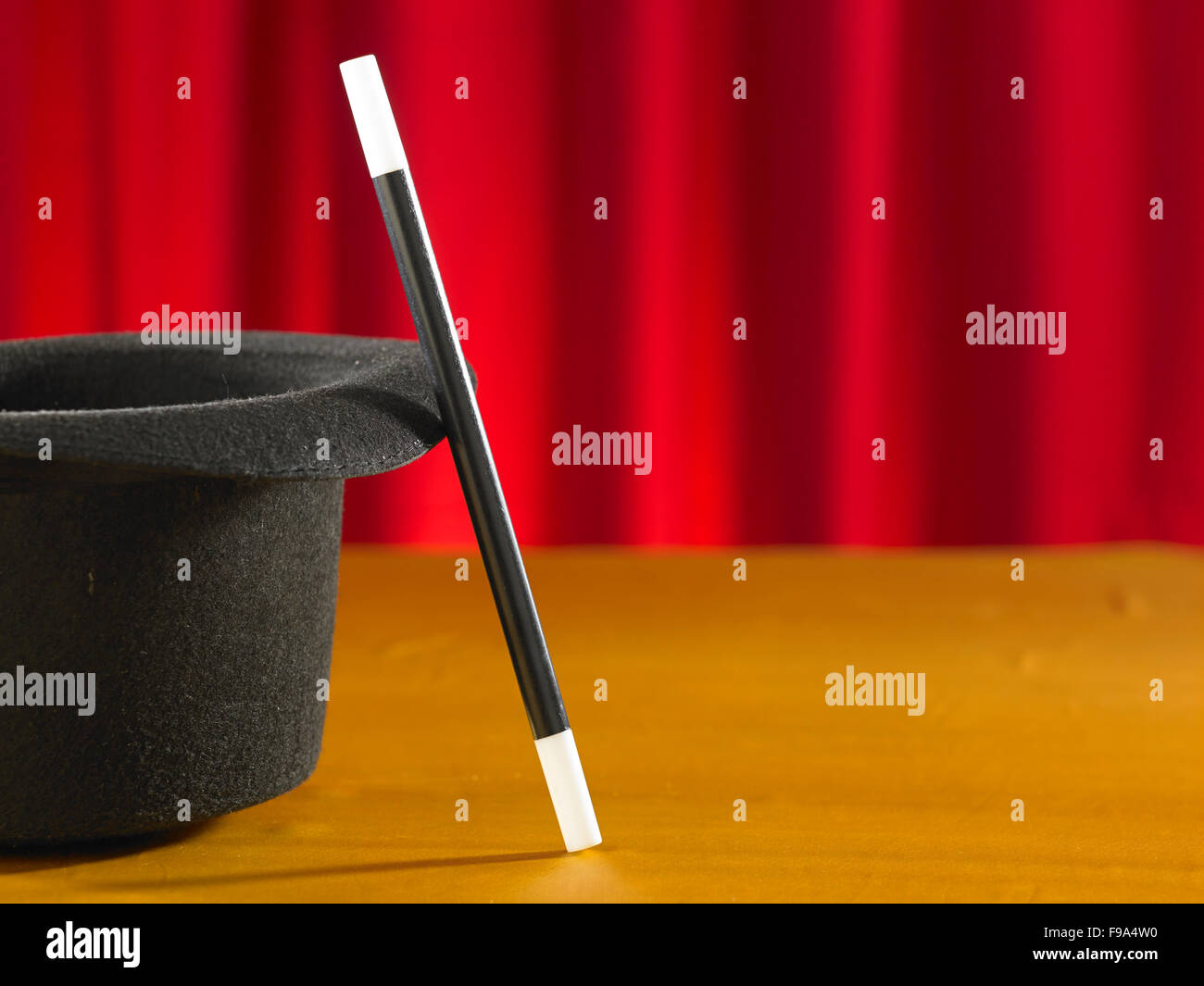closeup of the magic wand resting on the hat Stock Photo - Alamy
