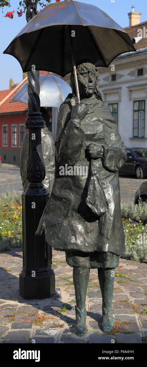 Hungary Budapest Óbuda Fő Tér statue by Imre Varga vertical travel ...