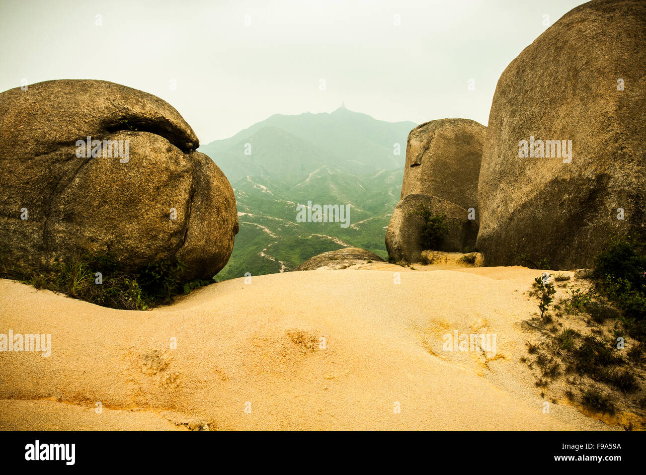 Large boulders atop a mountain Stock Photo - Alamy