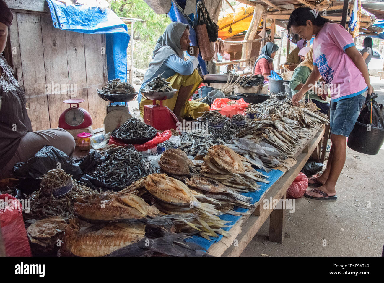 Fish Market at Labuan Bajo, Flores, Indonesia Stock Photo - Alamy