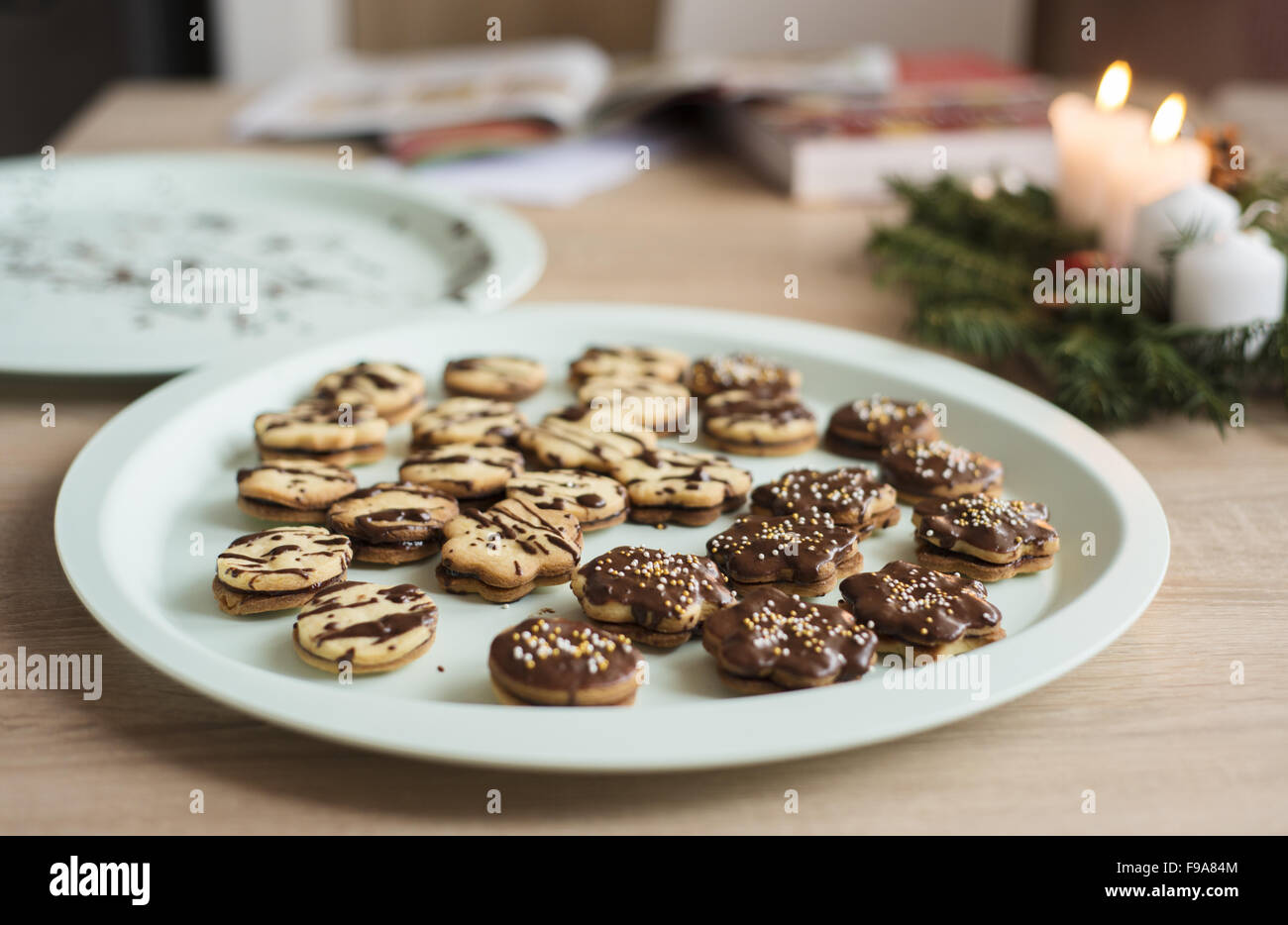 Christmas cakes in the kitchen. All homemade Stock Photo - Alamy