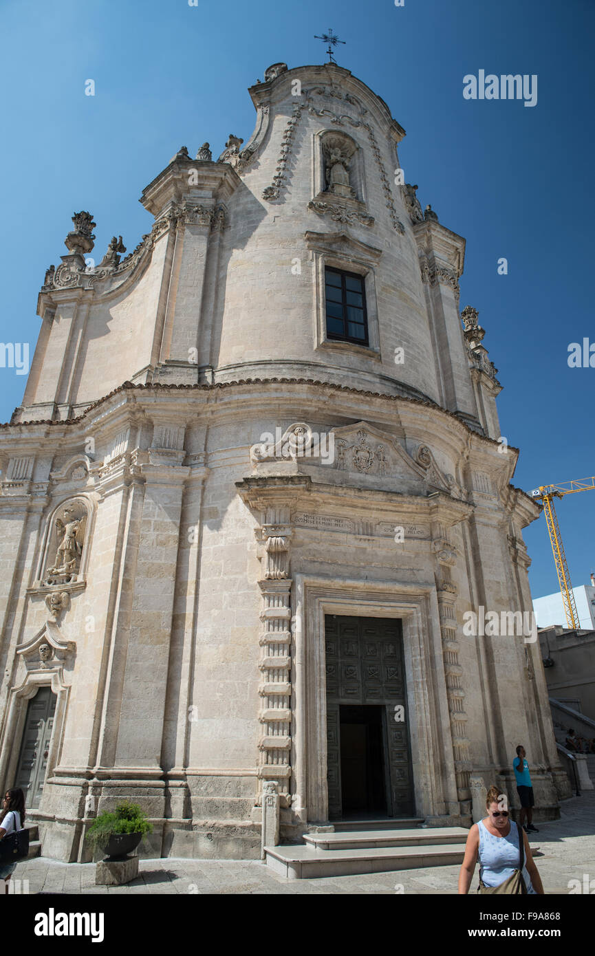 Matera church cave hi-res stock photography and images - Alamy