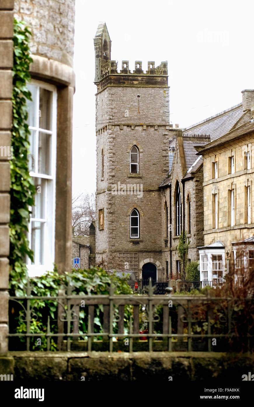 The School House tower, Middleham, North Yorkshire Stock Photo - Alamy