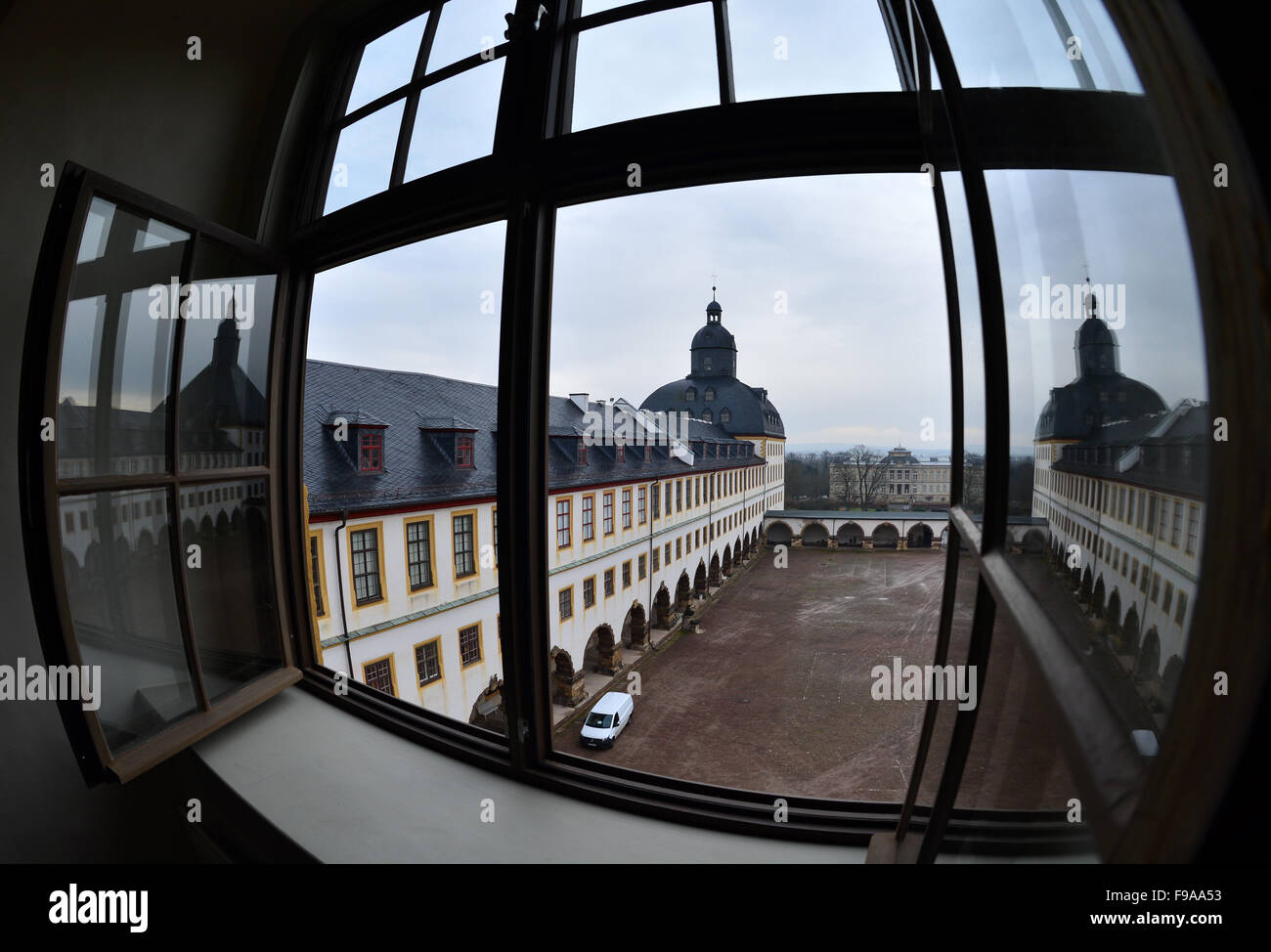 Gotha, Germany. 15th Dec, 2015. View of part of the castle ground ...