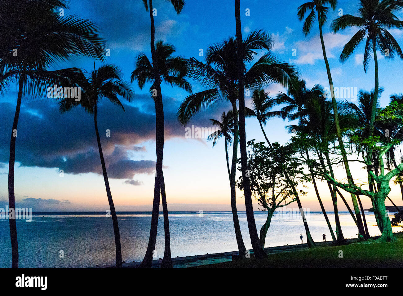 Stunning sunset at the tropical paradise of Yanuca Island,Coral Coast ...
