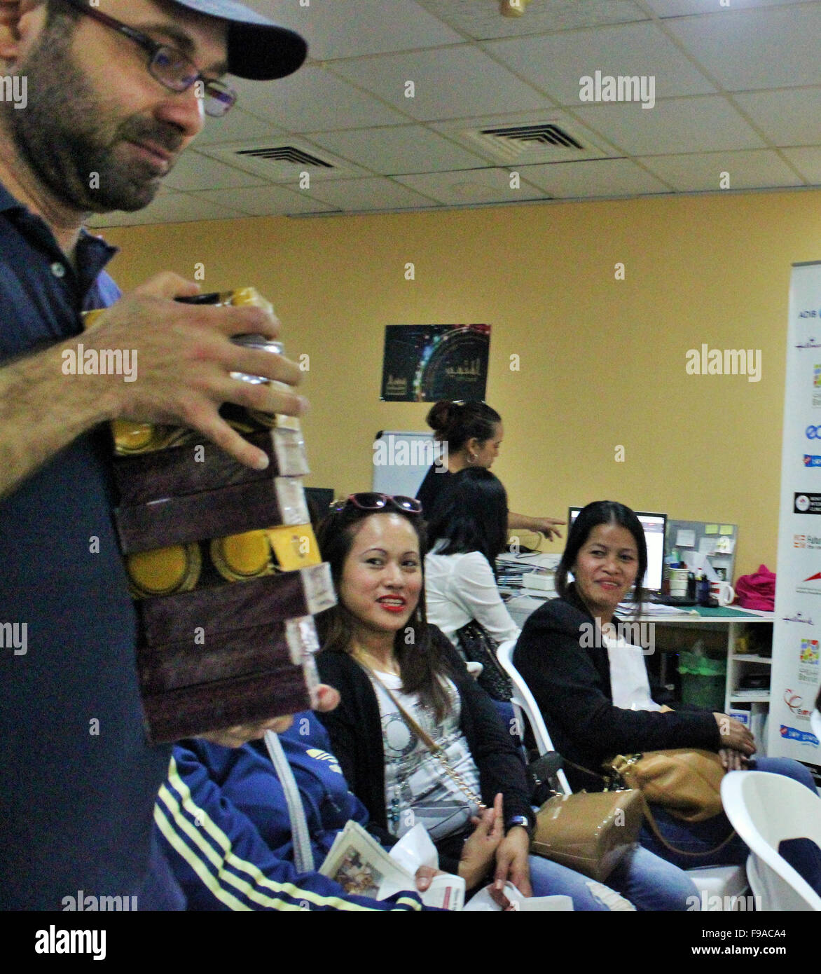 Korooti Chief Executive Officer (CEO) Tariq Farekh distributes freebies ...