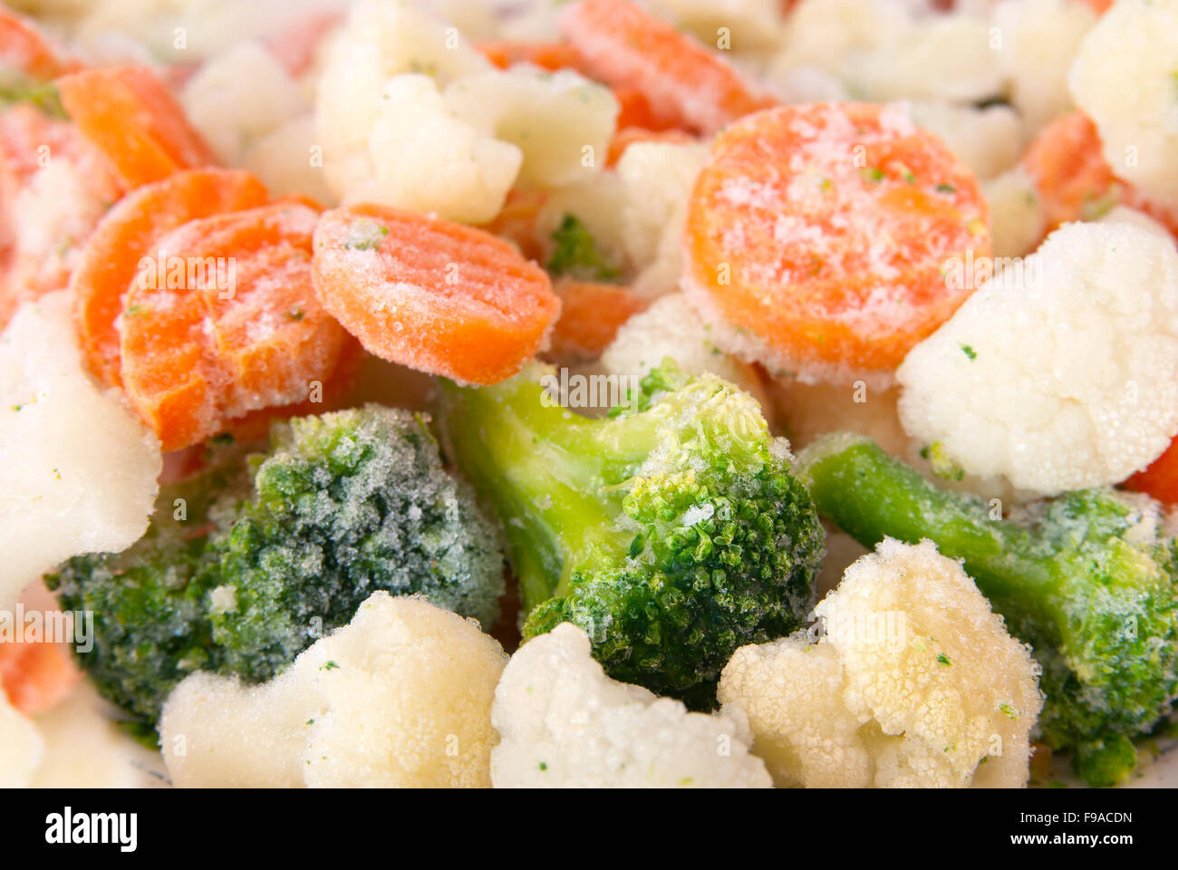 Frozen vegetables mix Stock Photo - Alamy