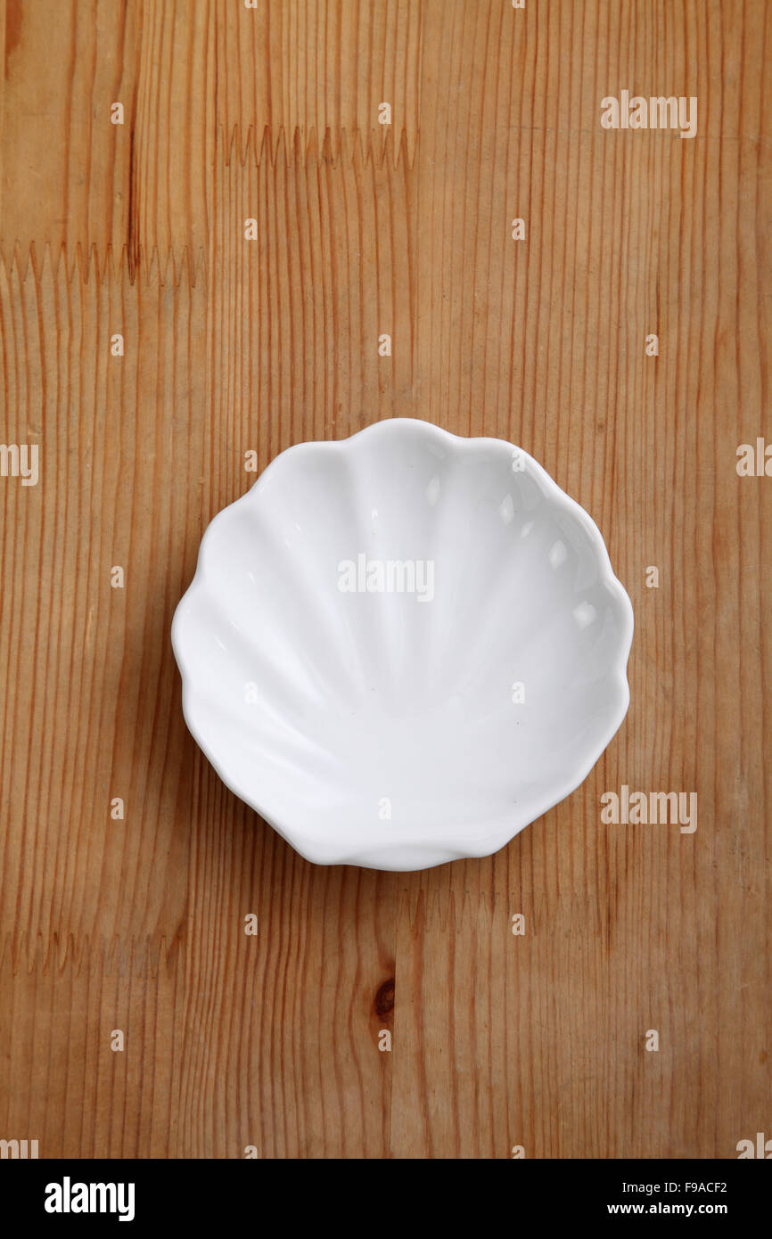 top view of the shell design saucer Stock Photo - Alamy
