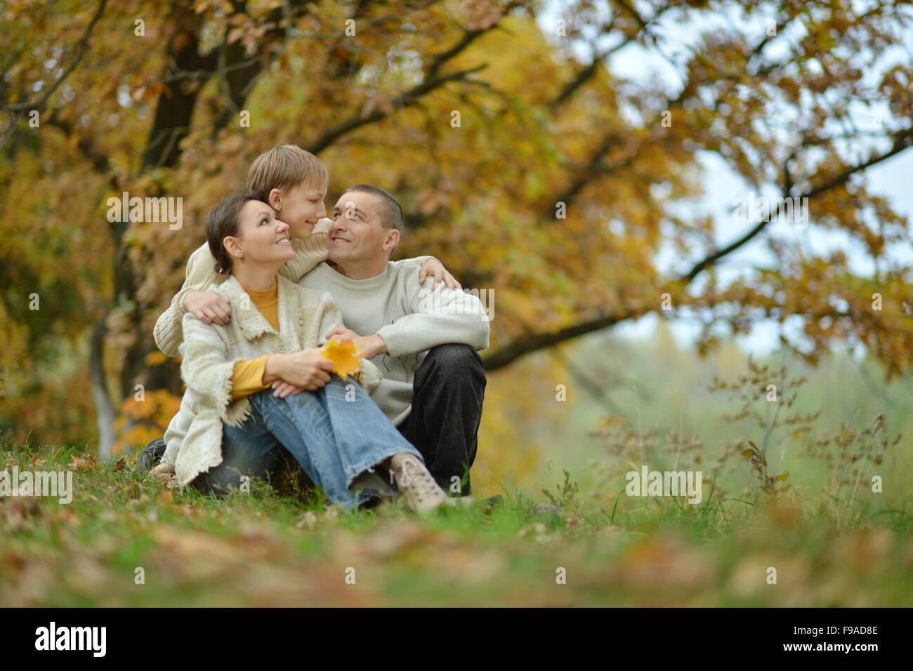 Nice happy family Stock Photo - Alamy