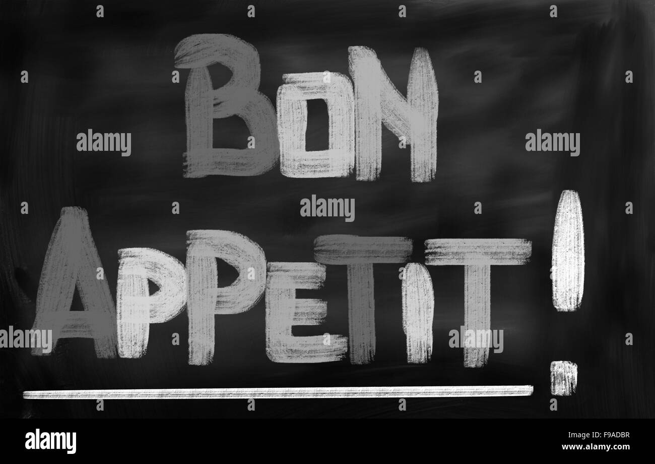 Bon Appetit Concept Stock Photo - Alamy