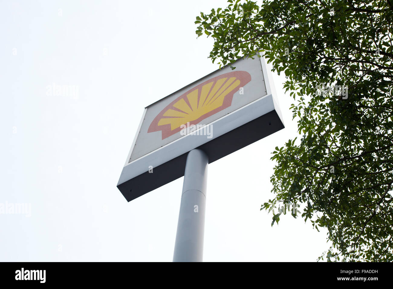 Kuala Lumpur-Malaysia,Nov 14, 2015: Shell signage ,Royal Dutch Shell ...