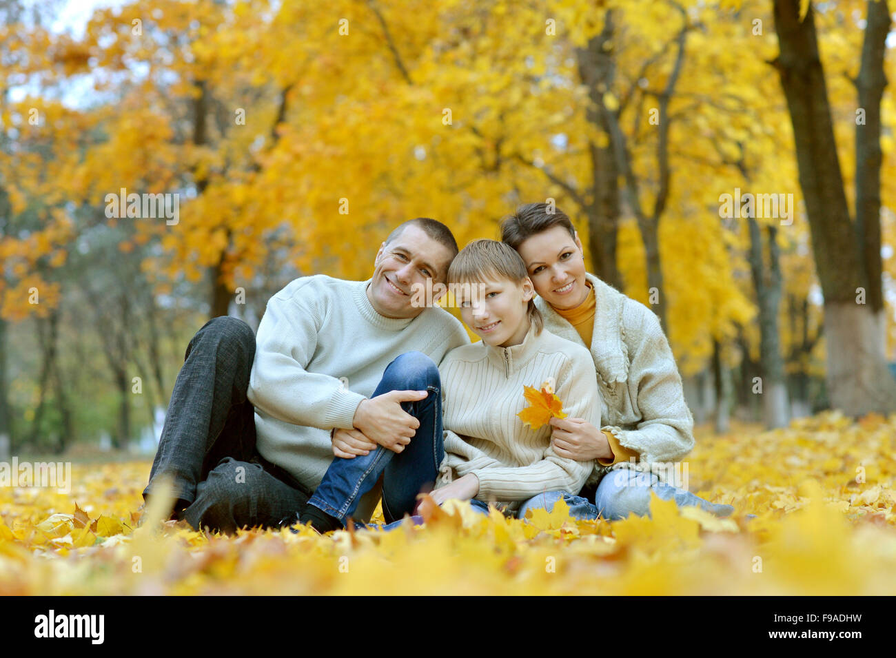 Nice happy family Stock Photo - Alamy
