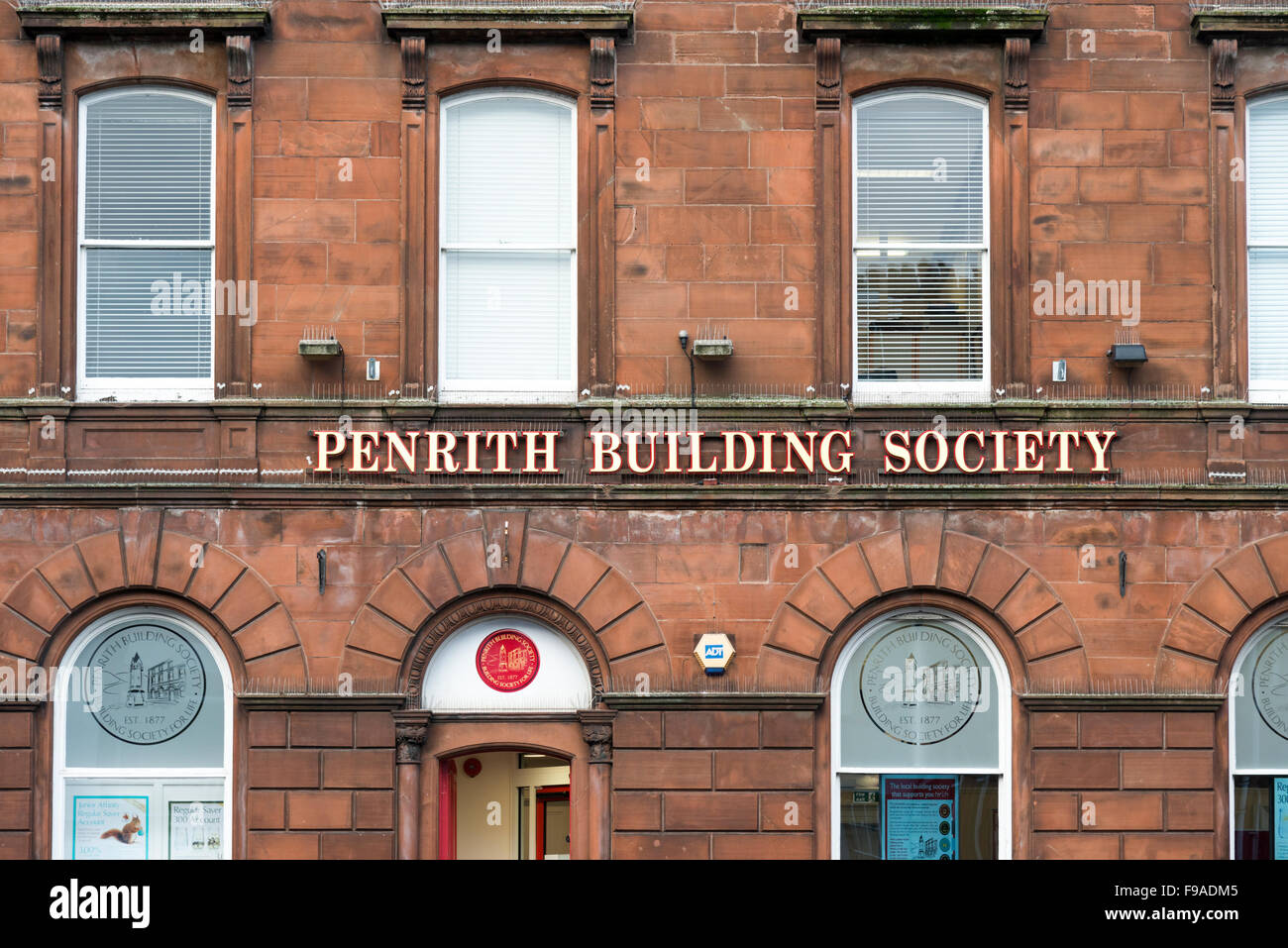 The Penrith Building Society bank building and sign in Penrith the Lake ...