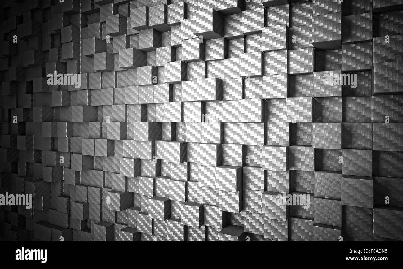 3d carbon fiber cubes background Stock Photo - Alamy