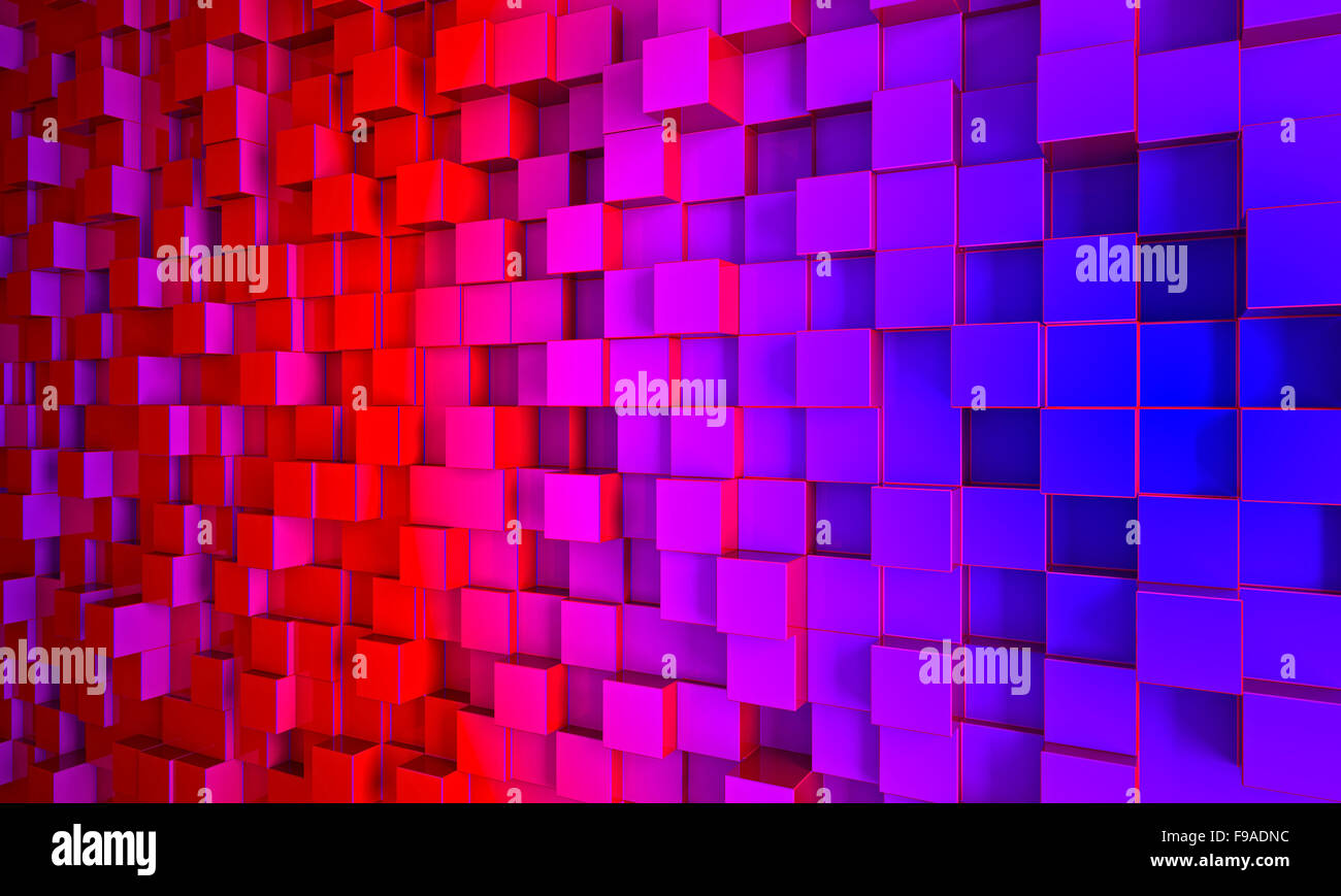 3d image of cubes geometric background Stock Photo - Alamy