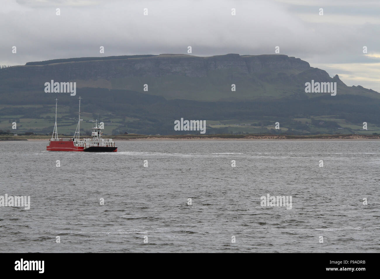 The Foyle Venture sails across Lough Foyle to Magilligan in Northern ...