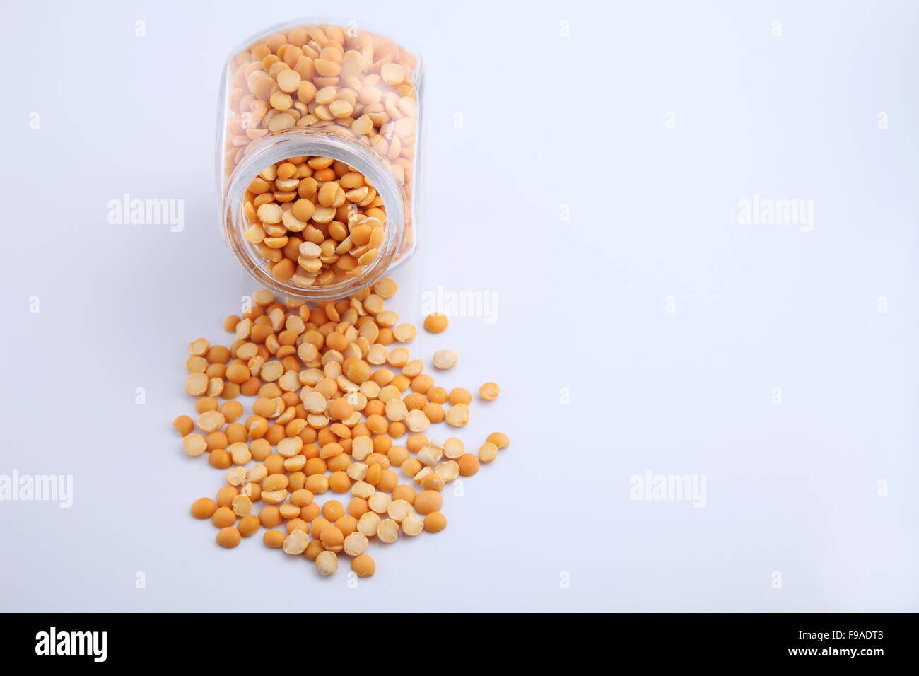 uncooked indian dhal lentil in a glass container Stock Photo - Alamy